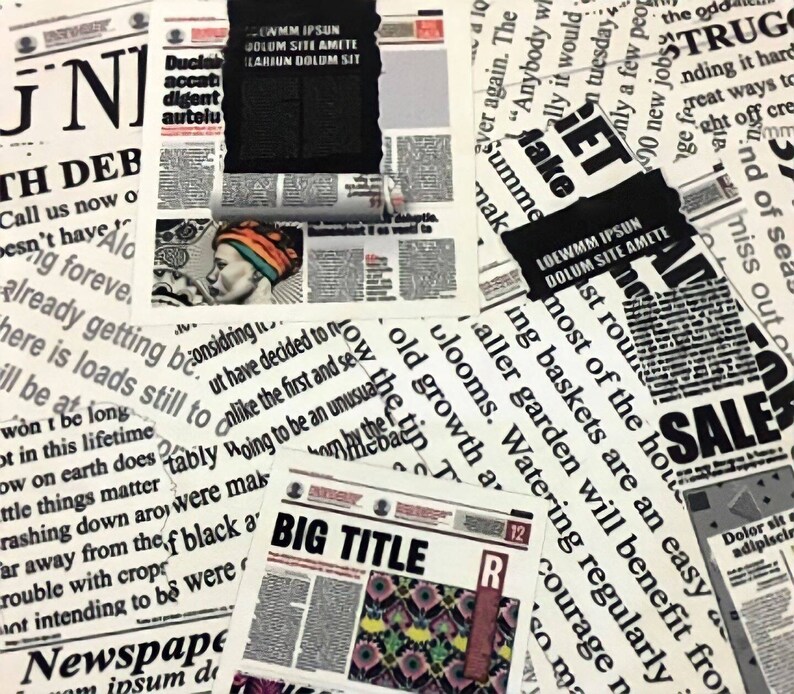 Newspaper Fabric Pop Art Print Upholstery Fabric by the Yard - Etsy