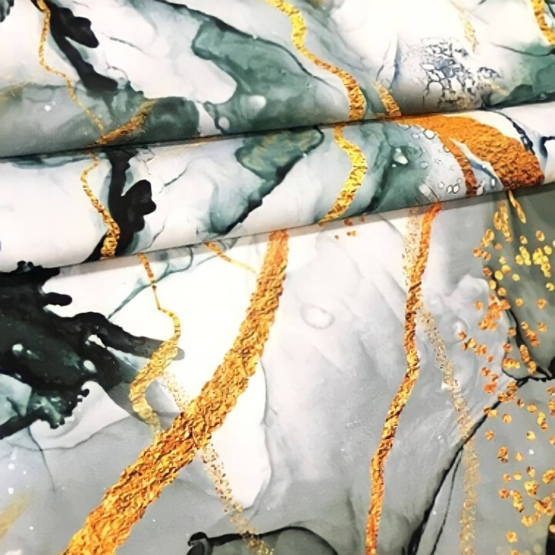 Abstract Upholstery Fabric by Yard, Marble Fabric for Curtain Pillow ...