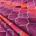 Fuchsia Moroccan Print Fabric by Yard, Upholstery Fabric for Chair ...