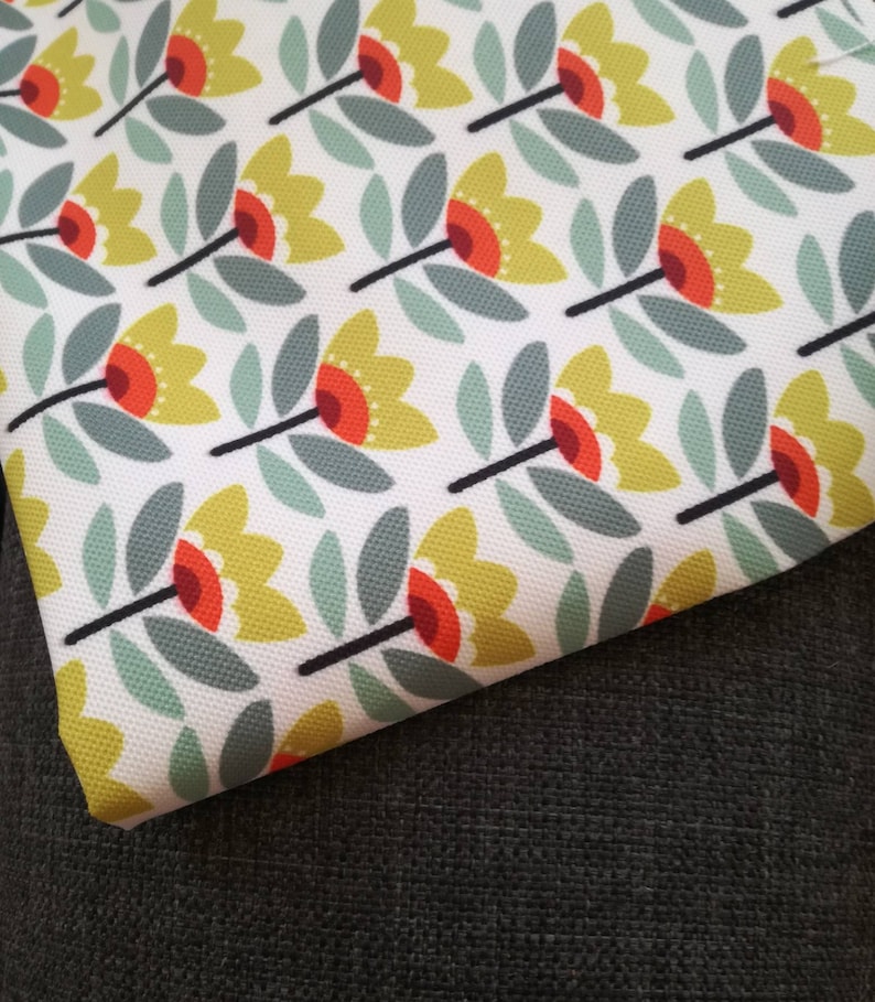 Scandi Floral Fabric by Yard Upholstery Drapery Fabric for - Etsy