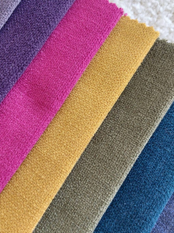 11 Colors Chenille Fabric Woven Solid Upholstery Fabric by - Etsy