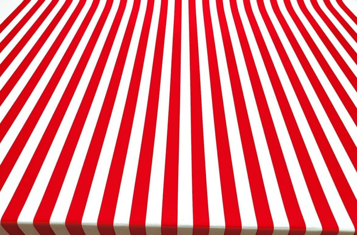 Red and White Striped Fabric Upholstery Fabric by the Yard - Etsy