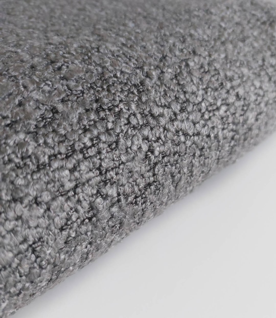 Gray Boucle Upholstery Fabric by the Yard Heavy Luxury Fabric - Etsy