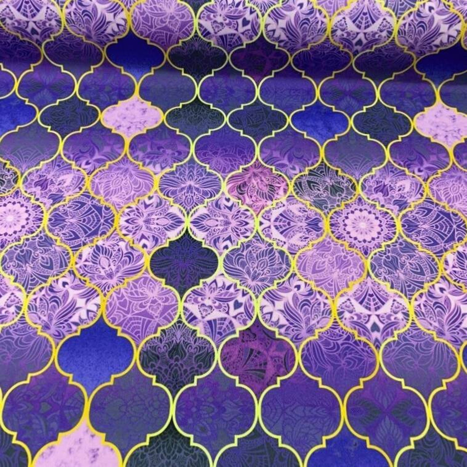 Moroccan Upholstery Fabric by the Yard Geometric - Etsy