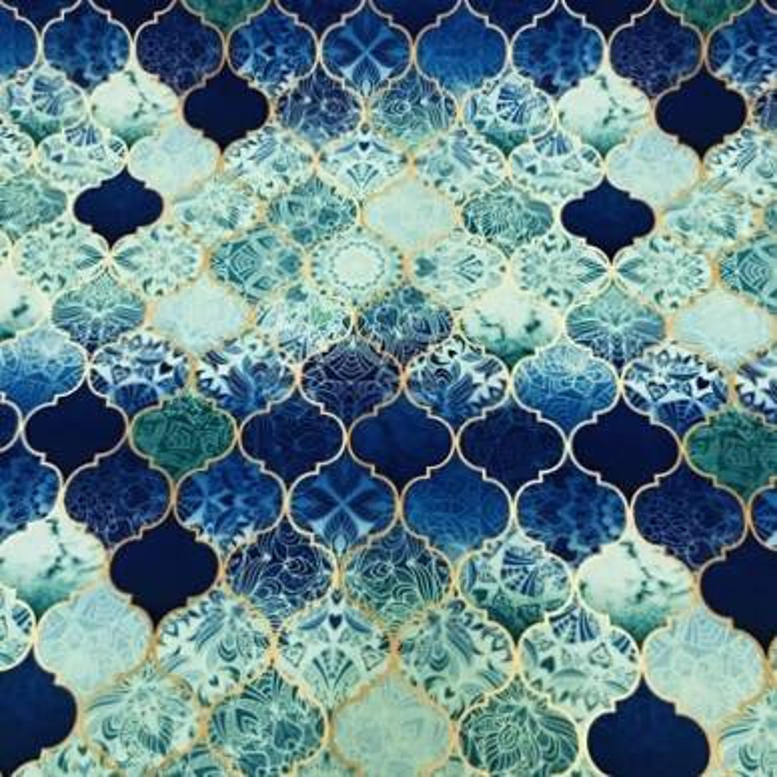 Moroccan Upholstery Fabric by the Yard, Geometric Mediterranean Boho ...