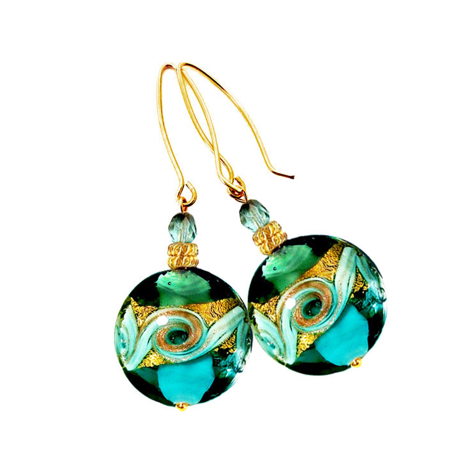 Murano Glass Earrings by I Love Murano ’venetian Wave', Murano Glass ...