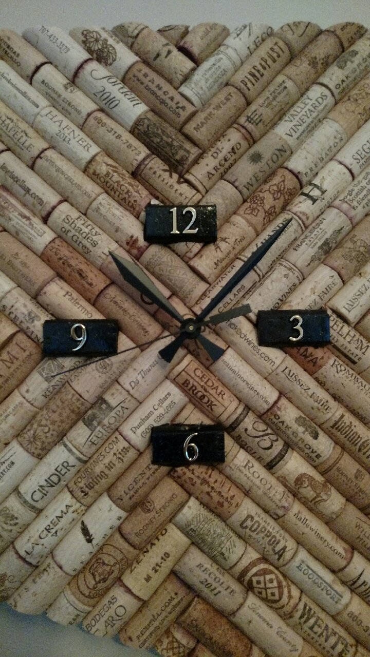 North Carolina Wine Cork State Map Clock - Etsy