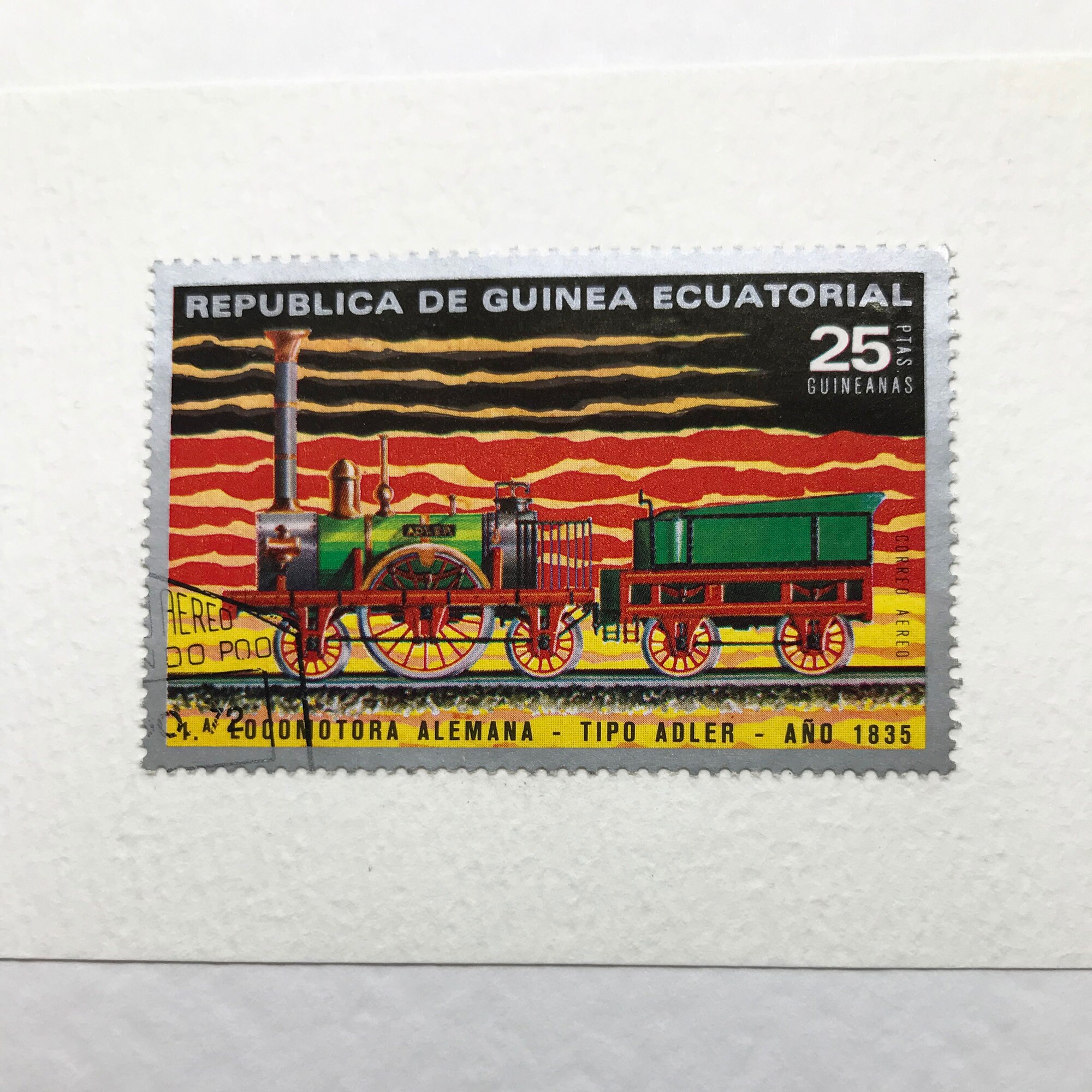 Various Train Postage Stamp Cards, Handmade, *FREE Postage on Any 3 or ...