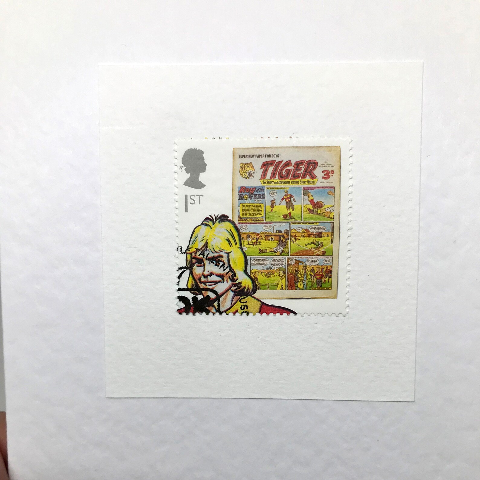 Various Children's Comics Postage Stamp Greetings Cards, Handmade ...