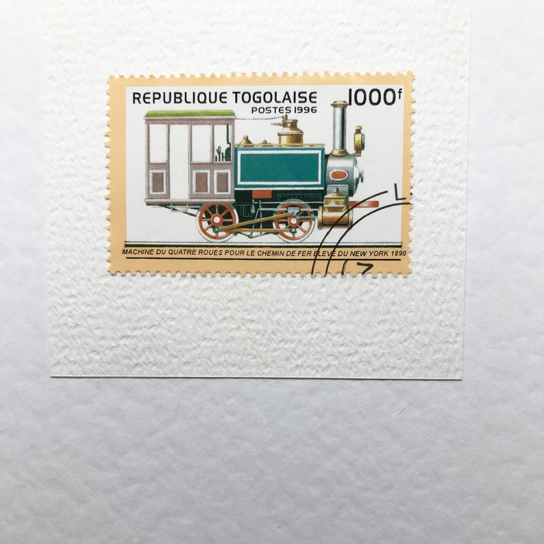 Various Train Postage Stamp Cards, Handmade, *FREE Postage on Any 3 or ...
