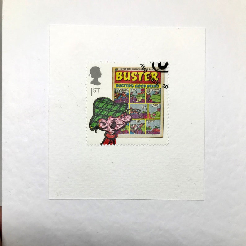 Various Children's Comics Postage Stamp Greetings Cards, Handmade ...