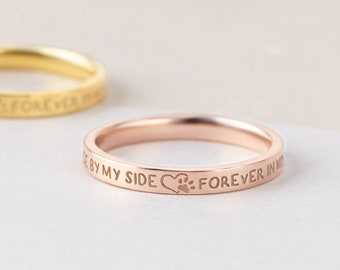 Dog Memorial Ring | Etsy