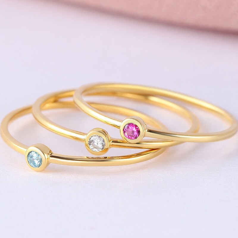 Stackable Mothers Rings - Etsy