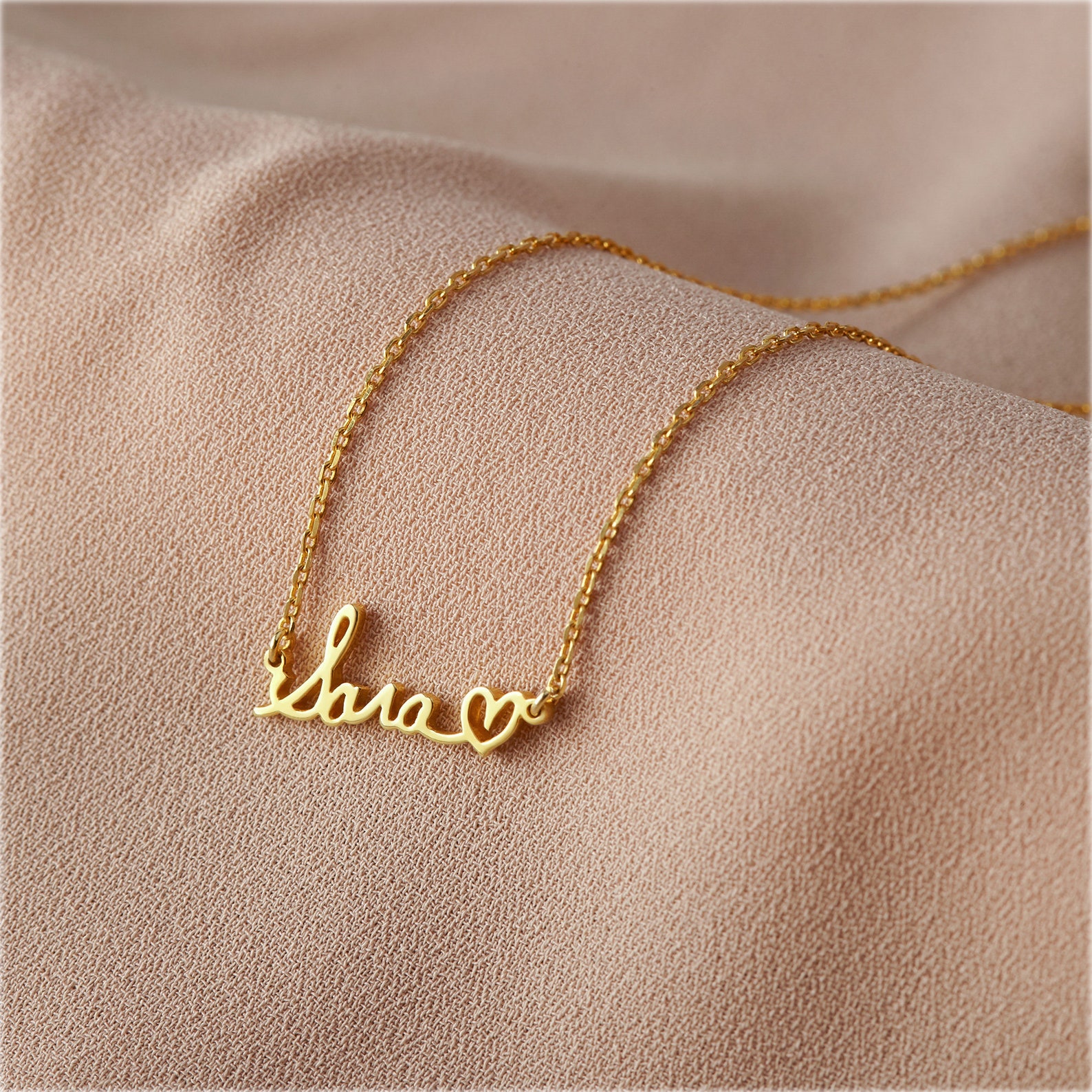 DAINTY Personalized Signature Jewelry Memorial Christmas - Etsy