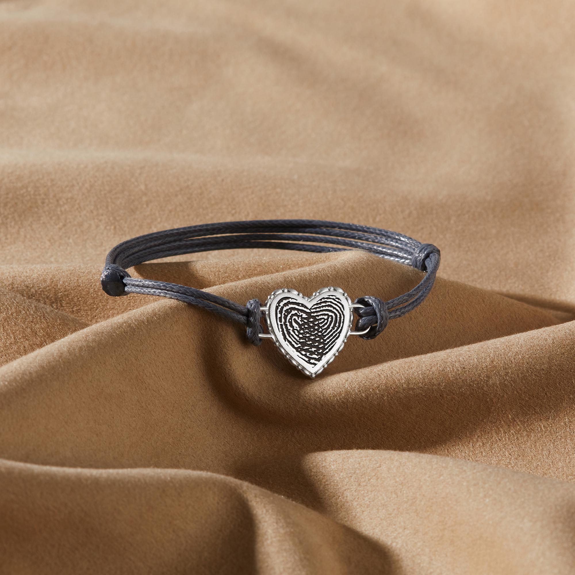 Double Fingerprint Jewelry, in Memory of Mom and Dad, Fingerprint ...