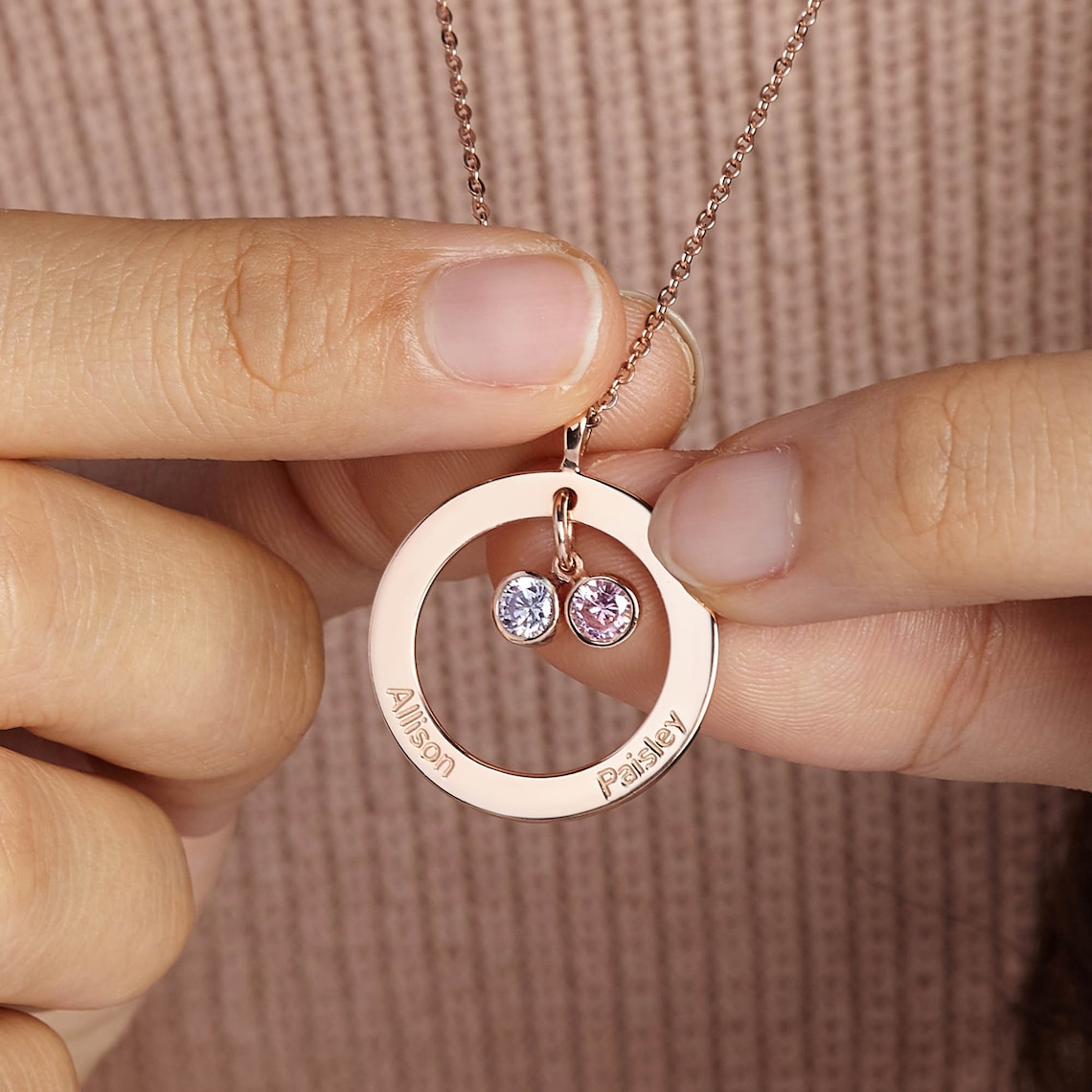 Mother Birthstone Necklace Mom Necklace Birthstone Mom | Etsy