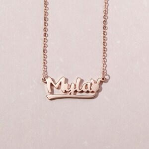 Baby Name Necklace, Kid Jewelry, Tween Gifts, Gift for Kids, Child ...