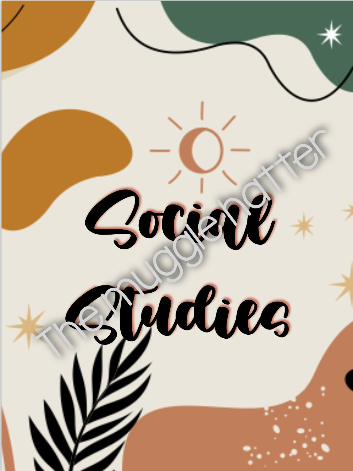 Modern Boho Binder Covers with Editable File - Etsy