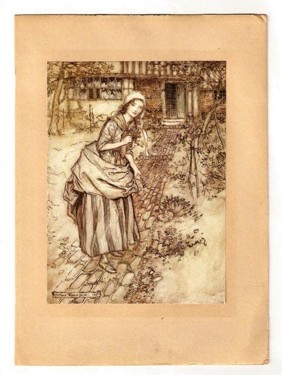 Original Vintage 1908 Arthur Rackham Art Nouveau Fairy Book - Etsy