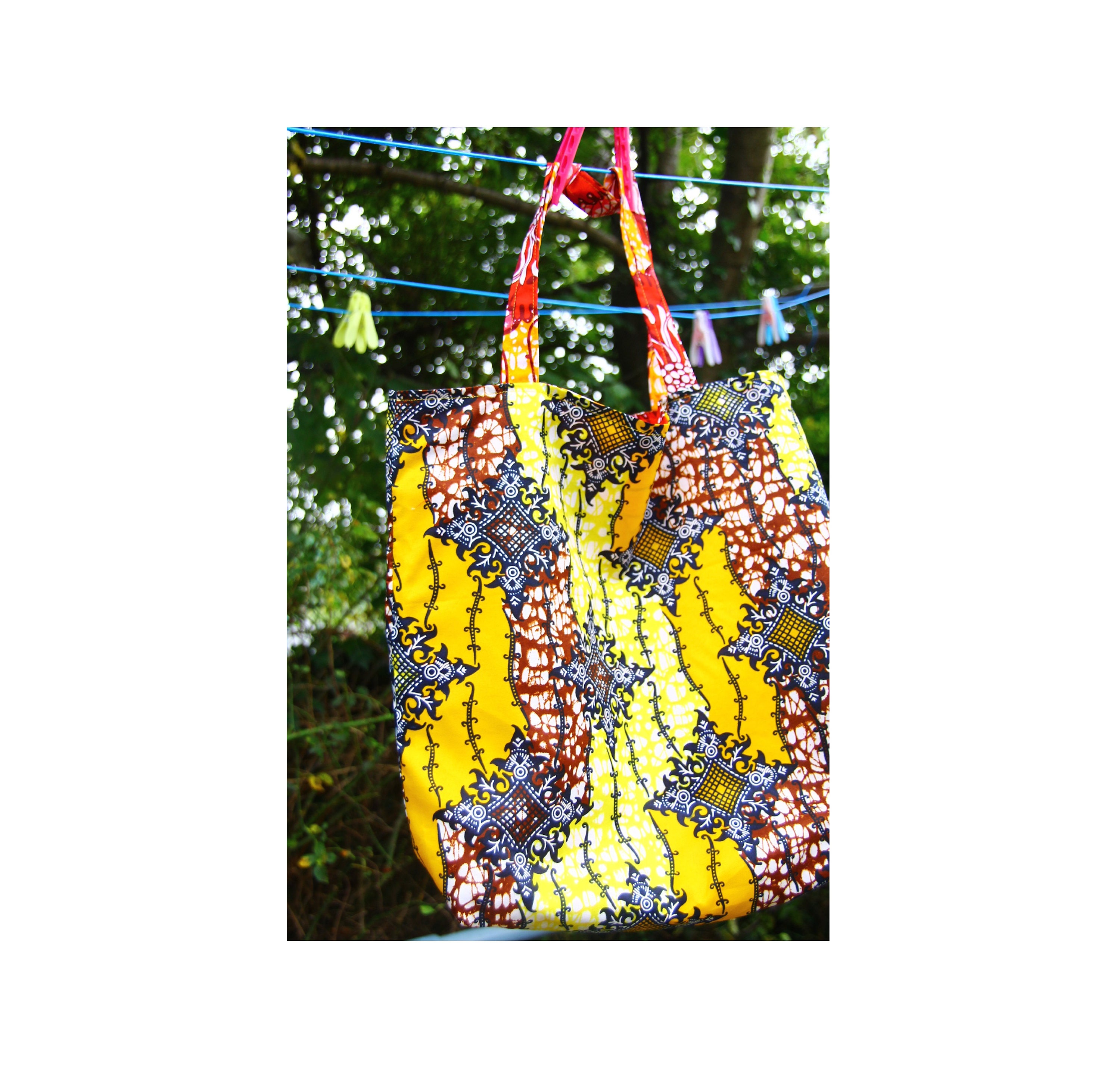 Reversible African print tote African print bag Ankara bag | Etsy