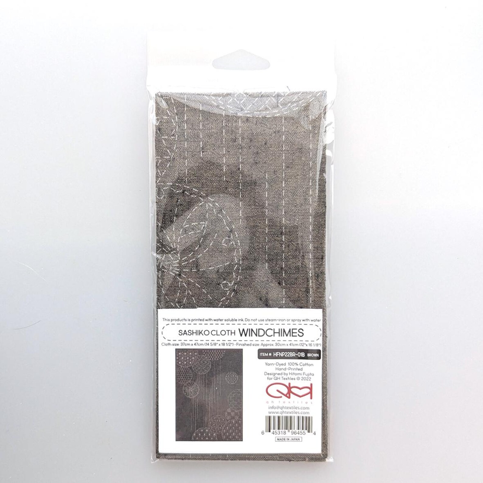 Sashiko Cloth ”wind Chimes" - Hand Printed With Water Soluble Ink - Etsy