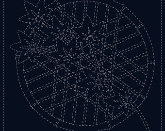 Sashiko Cloth hanabi Hand Printed With Water Soluble | Etsy