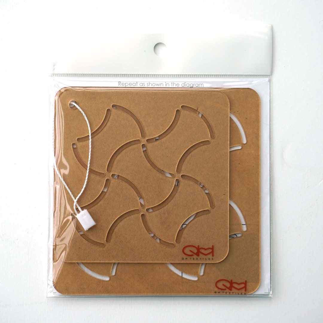 Sashiko & Embroidery Stencil - Bundo-tsunagi - Etsy