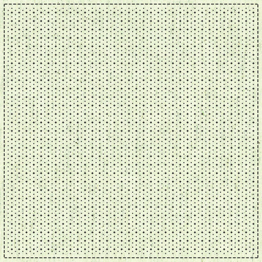 Sashiko Cloth - One Stitch Sashiko - Grid 2 (oblique) - Hand Printed ...