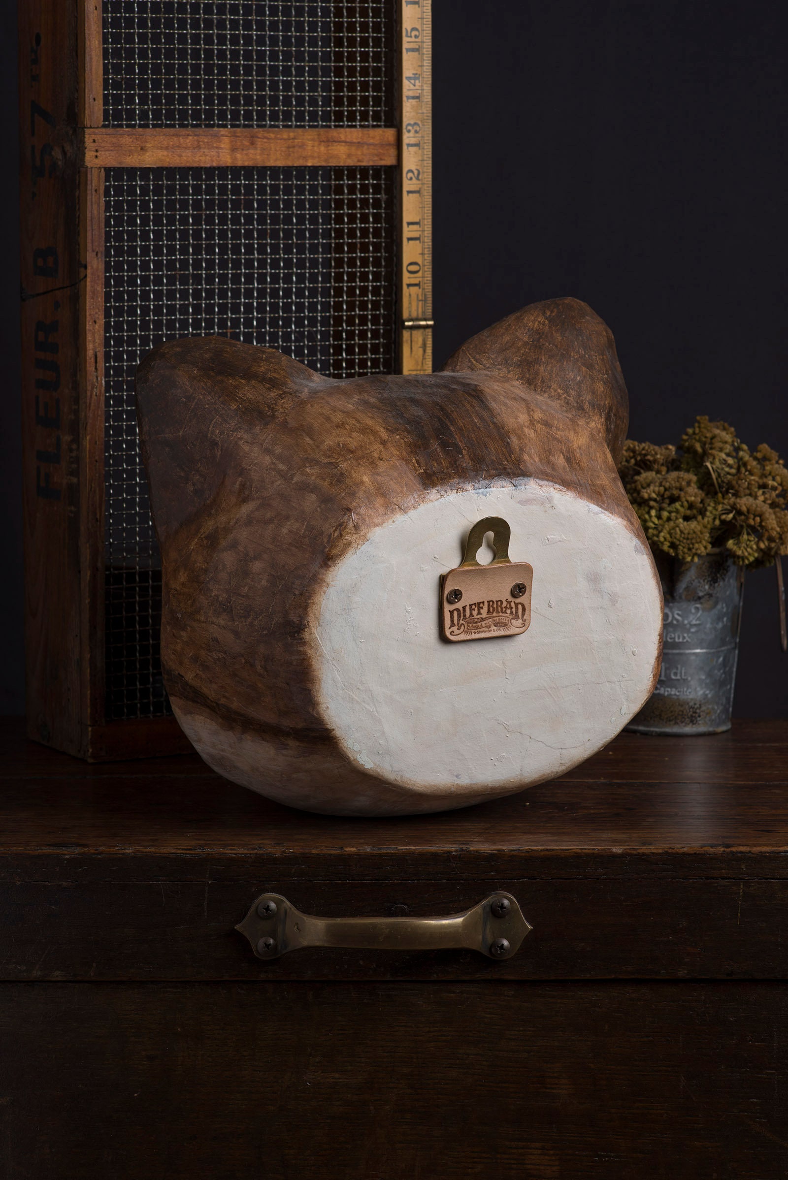 Paper Mache, Cat, Head Wall Mount, Home Decor, Animal Head, Wall ...