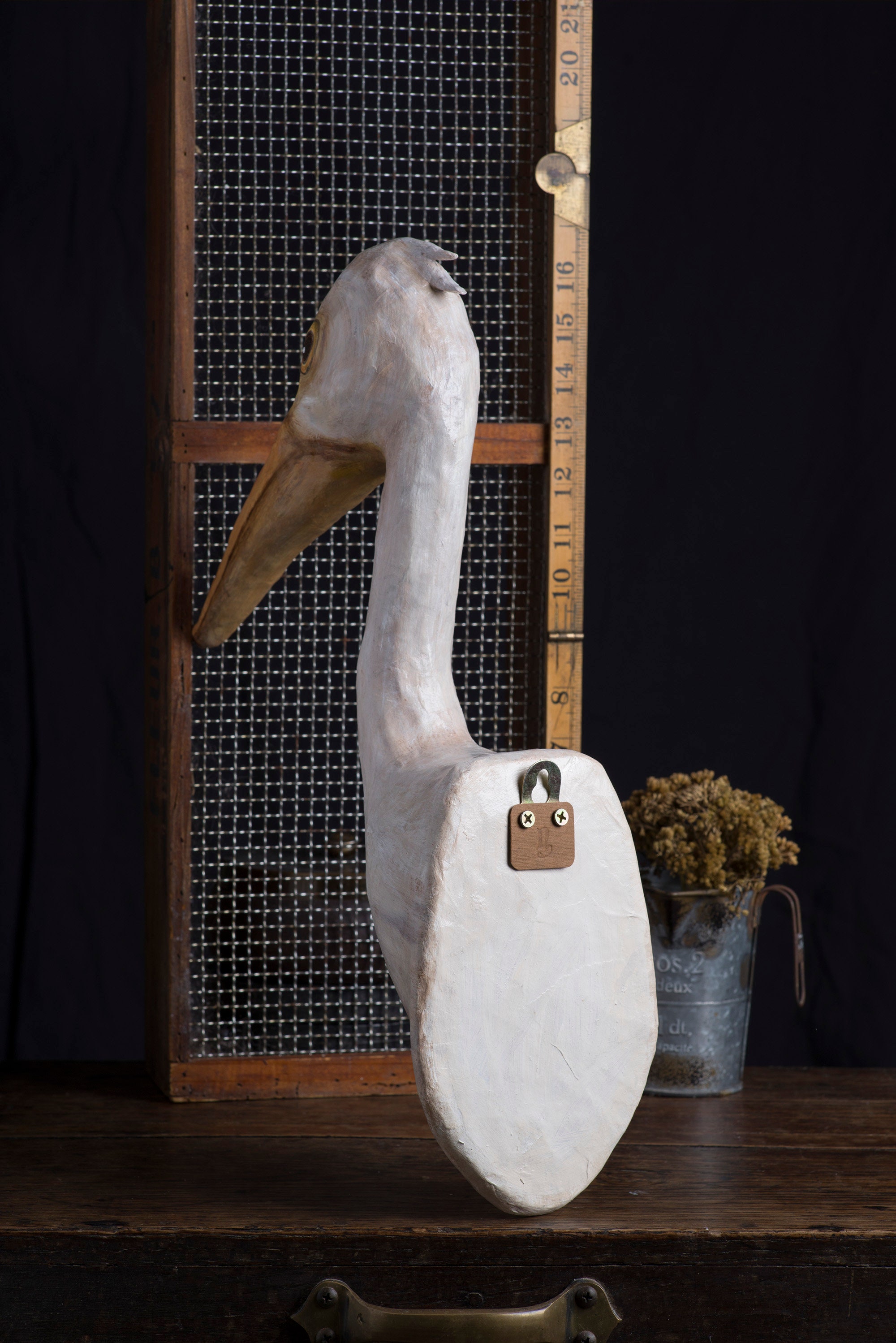 Paper Mache, Pelican, Head Wall Mount, Home Decor, Animal Head, Wall ...