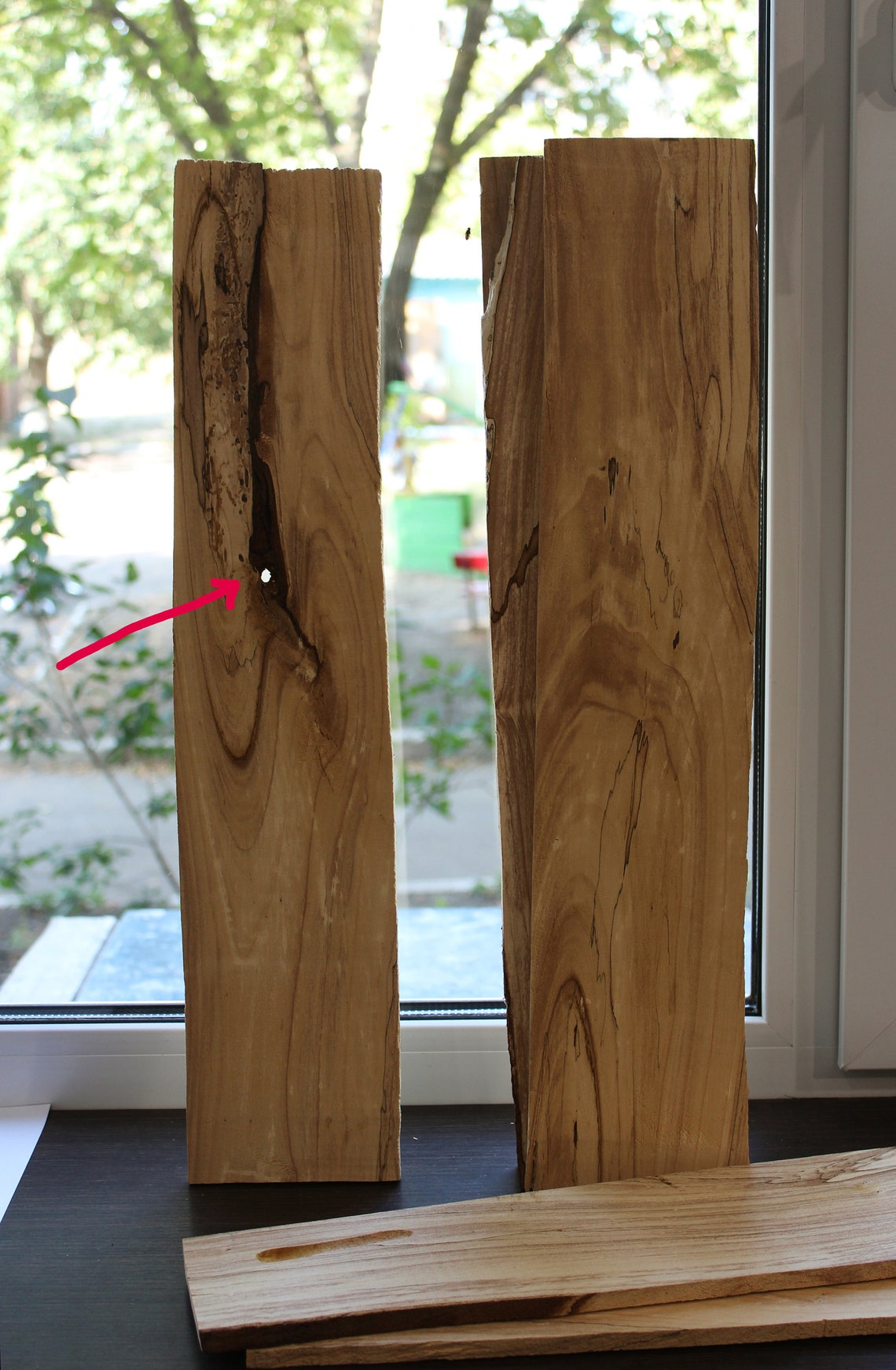 1 Weeping Willow Spalted Plank Punky Wood Slabs Tree Core | Etsy