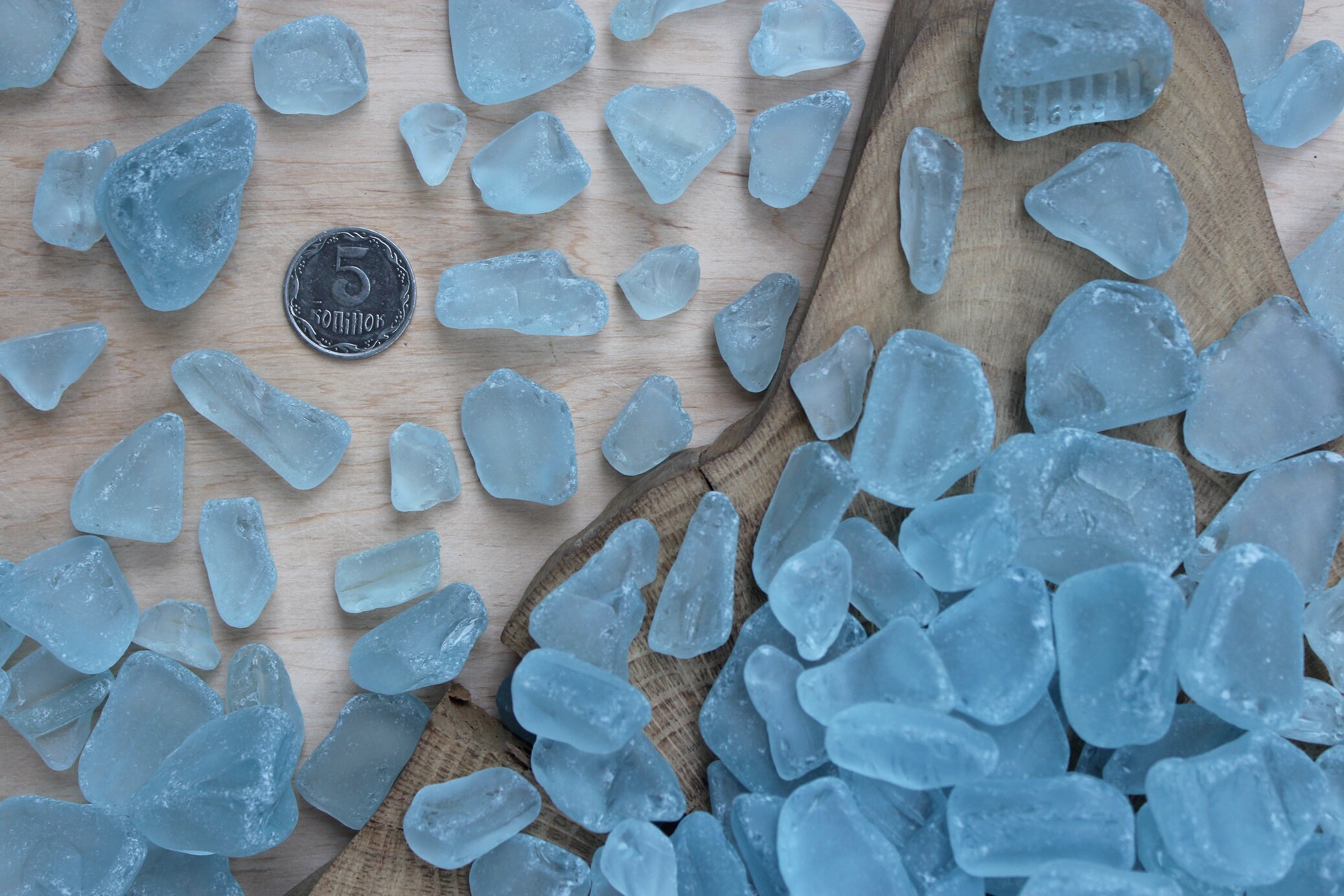 Aqua Blue Sea Glass Blue Beach Glass Pieces Cobalt Blue Ice | Etsy