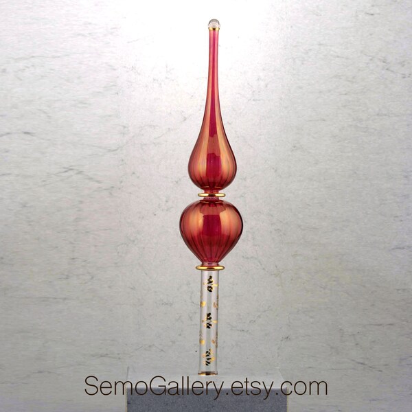 Glass Tree Topper - Etsy