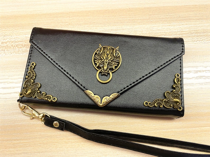 Final Fantasy 7 Cloudy Wolf Envelope Wallet Leather Flip - Etsy