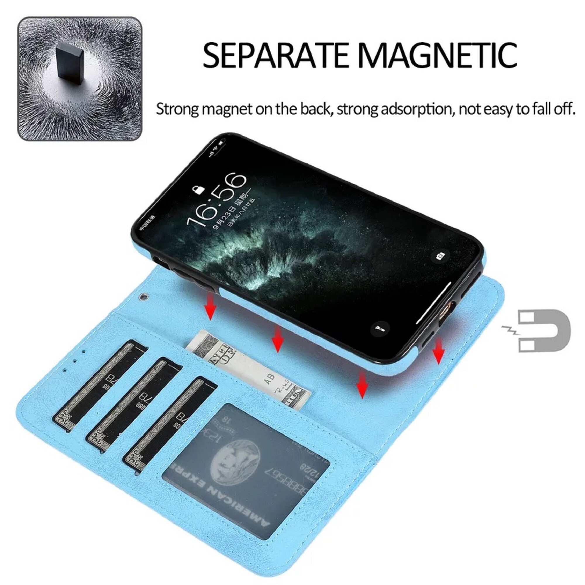 Final Fantasy 7 Cloudy Wolf Removable Phone Wallet Leather | Etsy