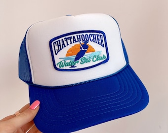 Chattahoochee Water Ski Club Trucker Hat Western Theme Trucker Hat Cowgirl Trucker Hat River ...