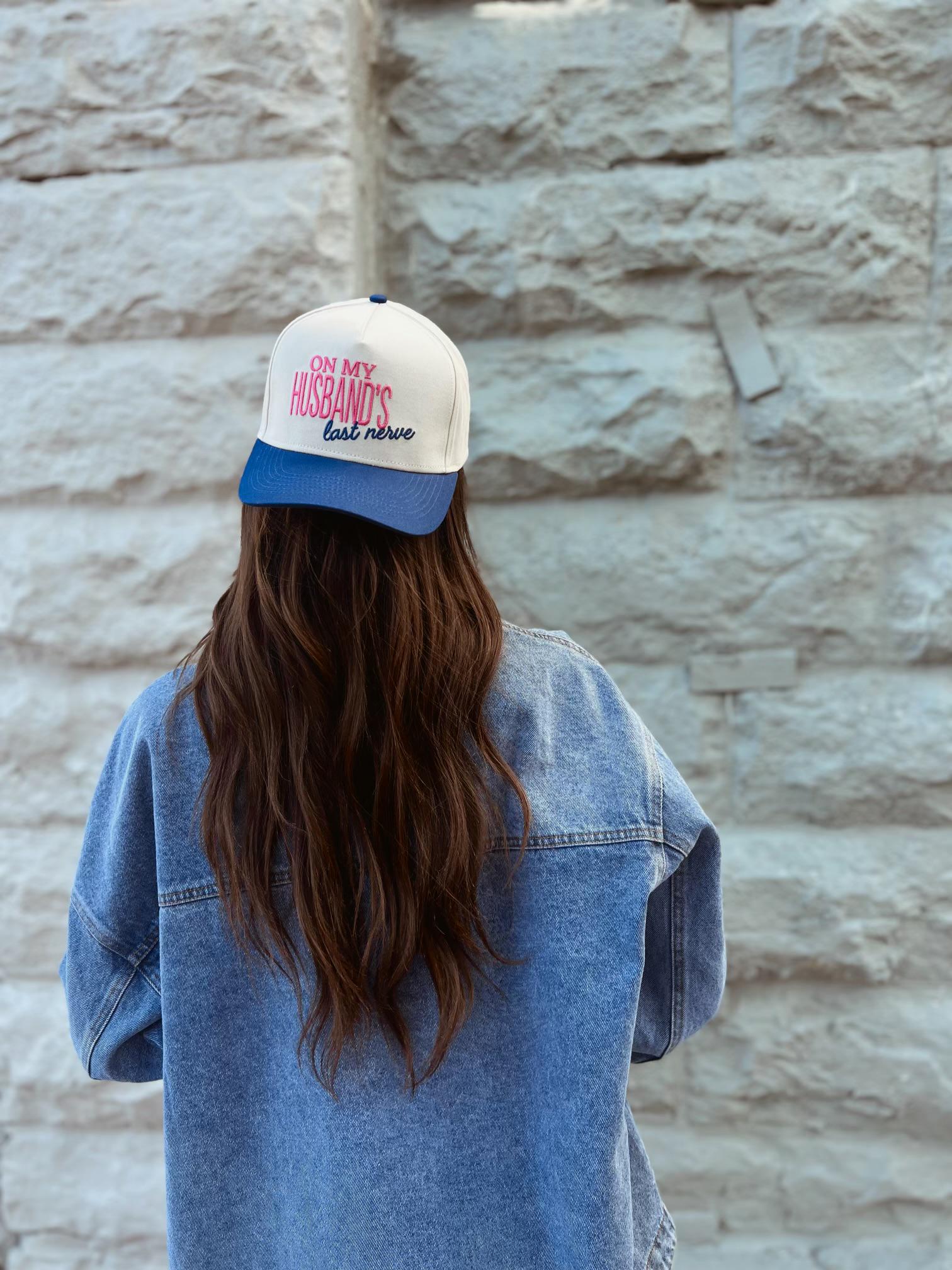 On My Husband's Last Nerve Embroidered Cap - Etsy