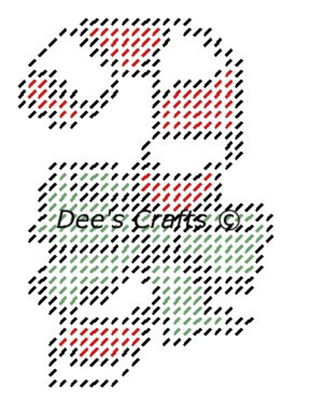 CANDY CANE With Bow Christmas Collectiion Magnets 10 MESH Plastic ...