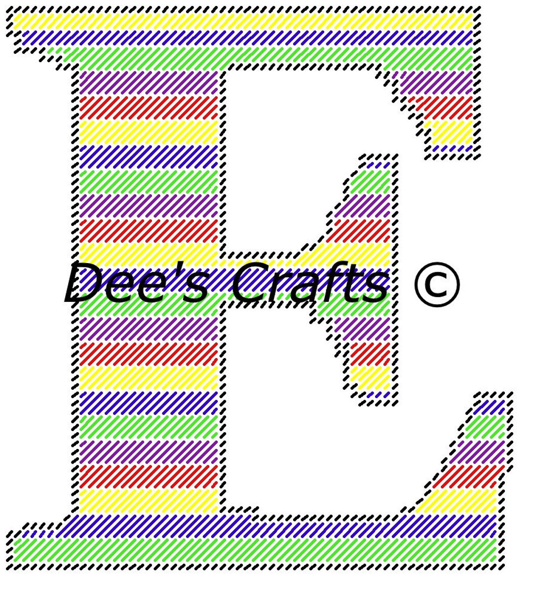 LETTER E - Big Letter Collection - Door/wall Hanging CUTOUT - Plastic ...