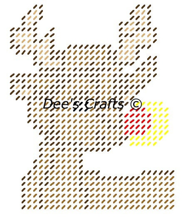 RUDOLPH Christmas Collection Tissue Box Cover Plastic Canvas Pattern - Etsy