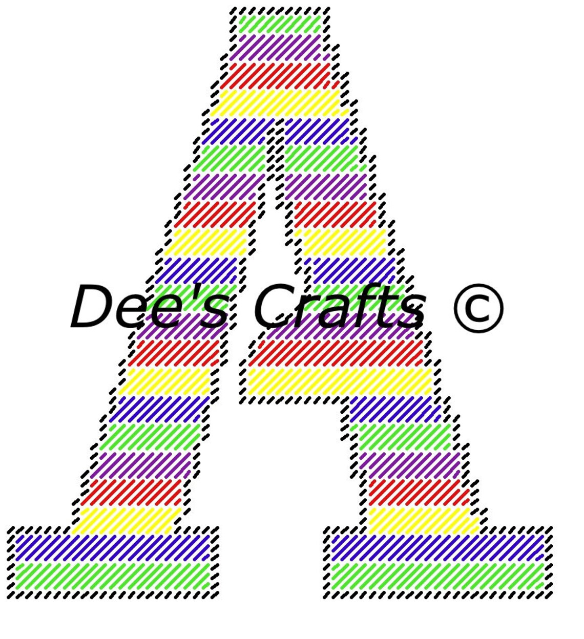 LETTER A - Big Letter Collection - Door/wall Hanging CUTOUT - Plastic ...