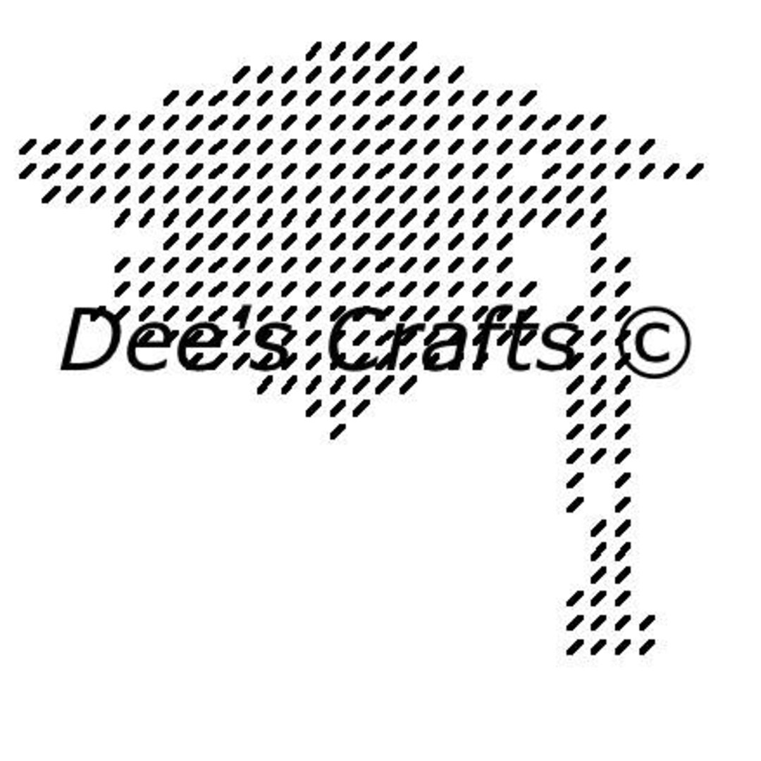 GRADUATION CAP - Coaster - Plastic Canvas Pattern - Etsy