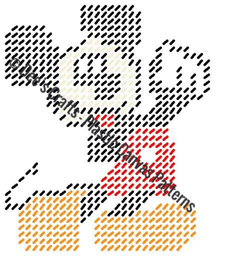 MOUSE BODY Cartoon Tissue Box Cover Plastic Canvas Pattern - Etsy