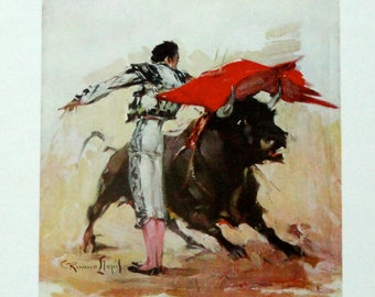 Bullfighter art | Etsy