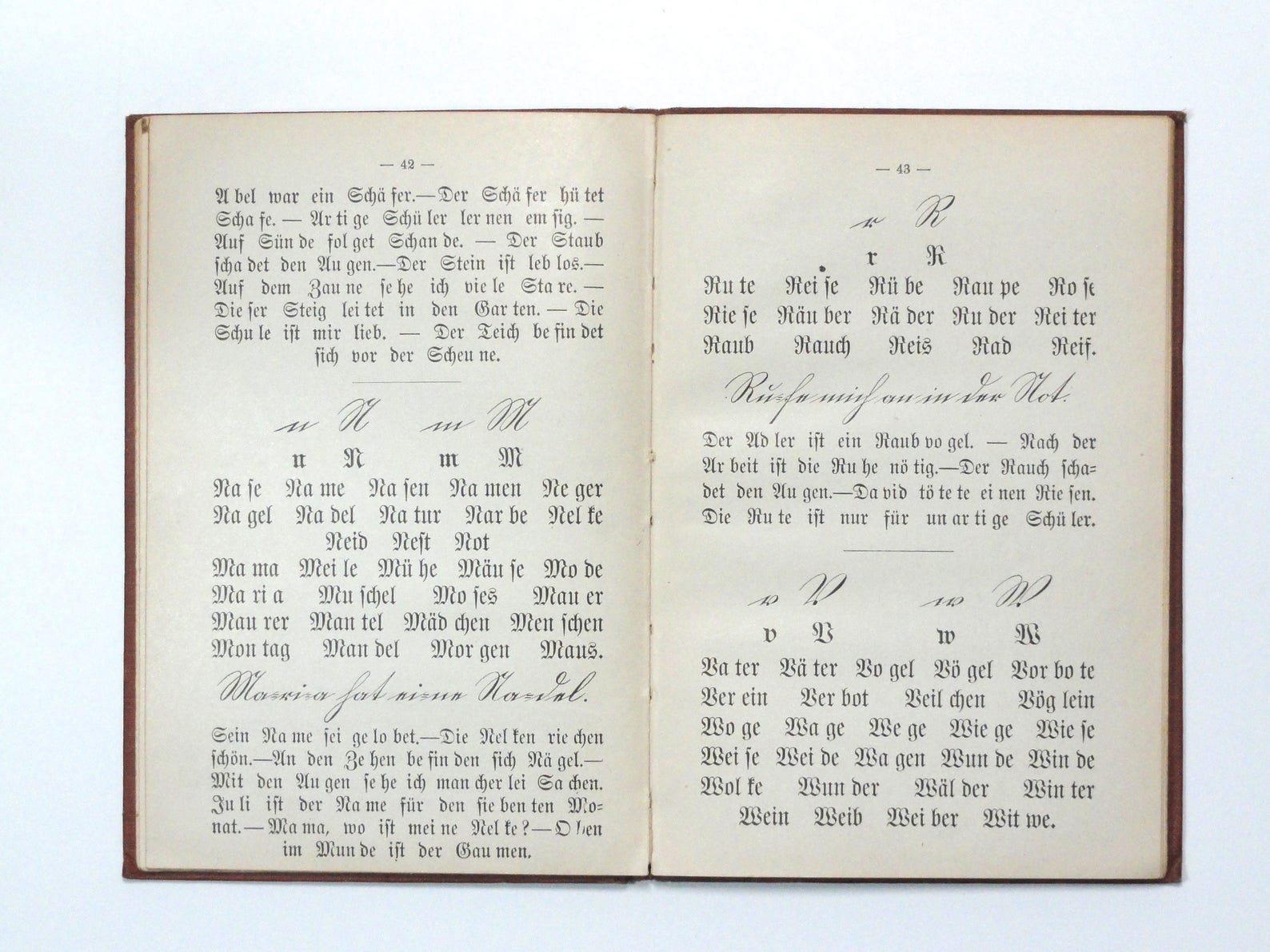 Schreib Lese Fibel, by German Evangelism Synod, Rev. R. Wobus - 1885 ...