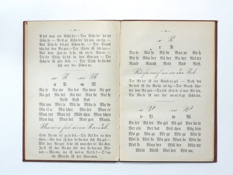 Schreib Lese Fibel, by German Evangelism Synod, Rev. R. Wobus - 1885 ...