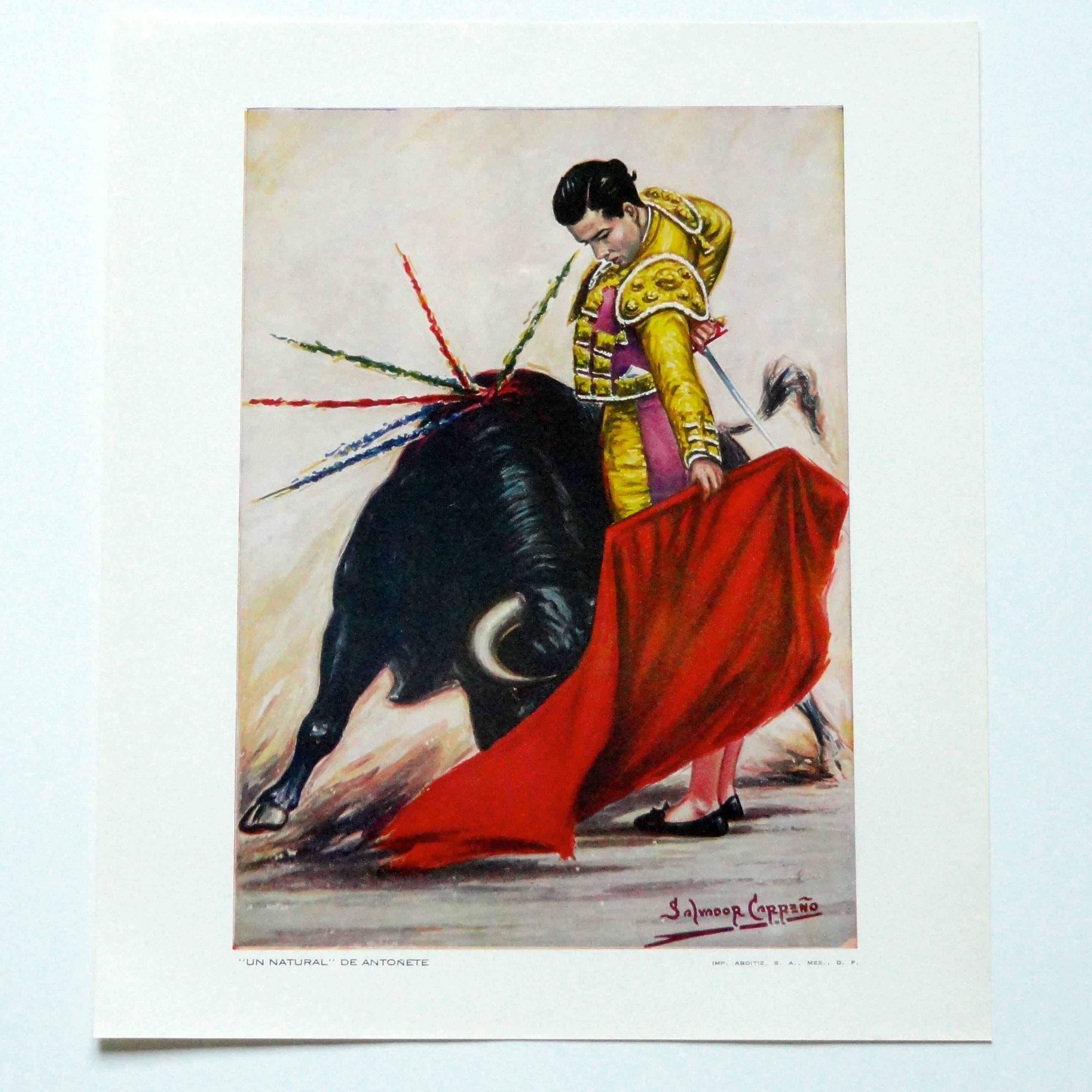 Vintage Bullfight Posters Set of 10 Genuine 1950's | Etsy