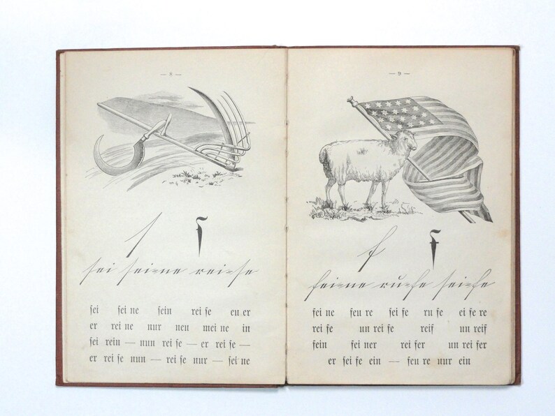 Schreib Lese Fibel, by German Evangelism Synod, Rev. R. Wobus - 1885 ...