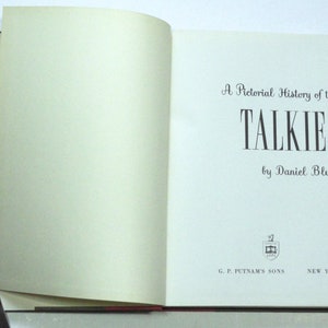 A Pictorial History of the Talkies, by Daniel Blum, 1958 Hardbound - Etsy