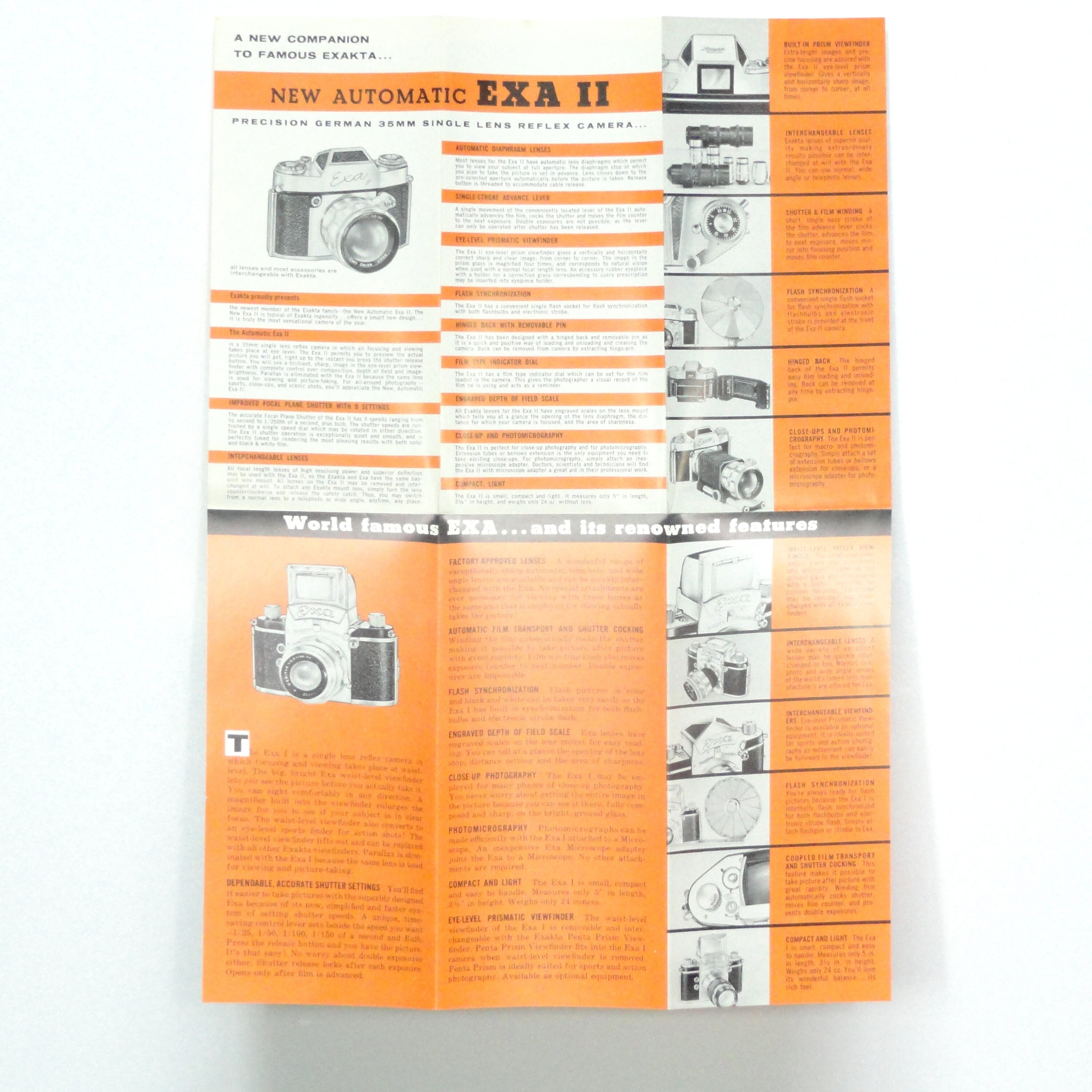 Automatic Exa Pamphlet by Exakta Camera Company NY C1950s - Etsy